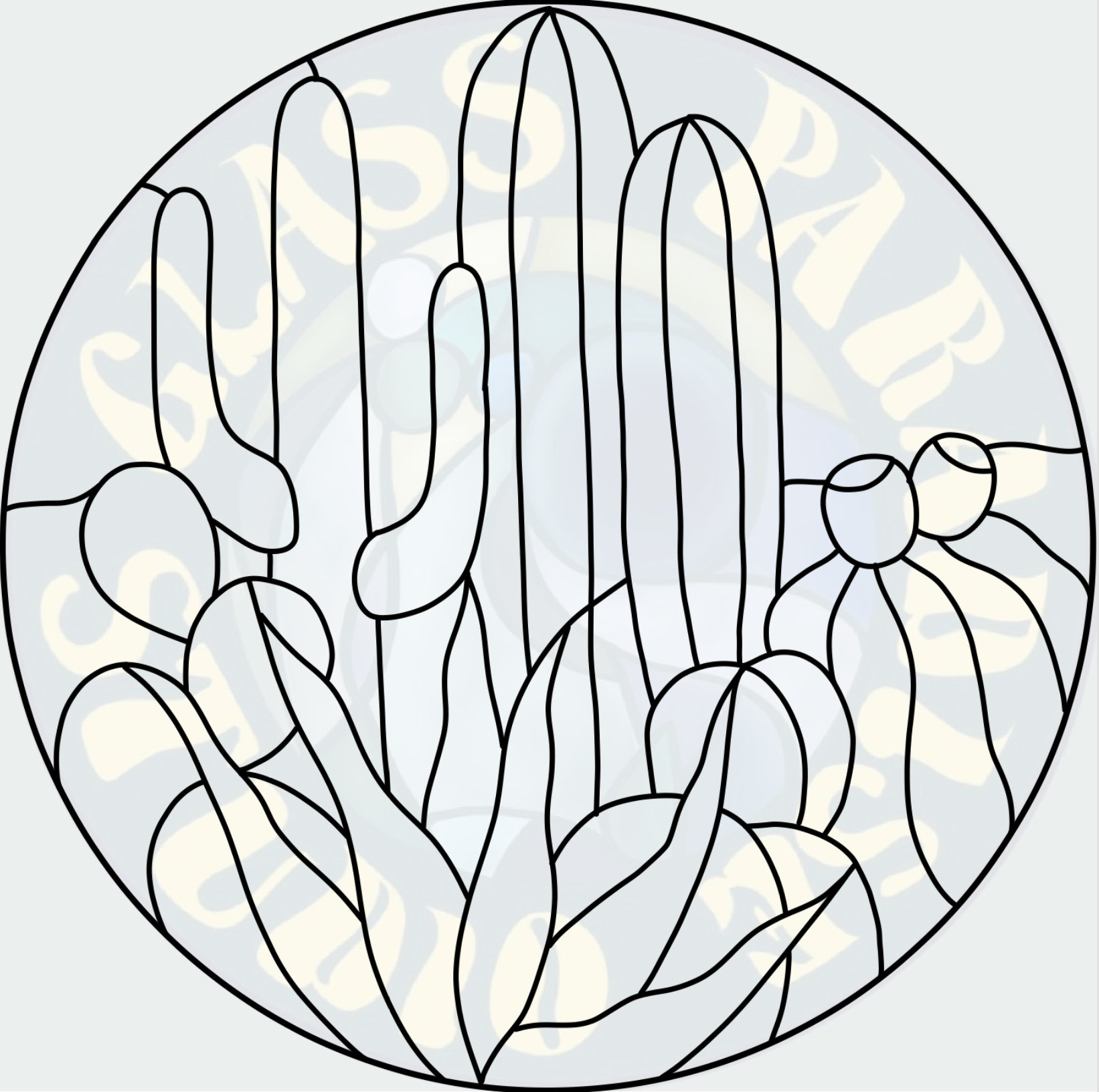 Cactus Themed Patterns | 3 Pack | Stained Glass Pattern PDF Digital ...