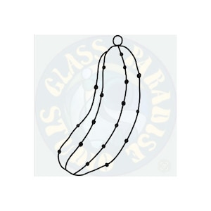 3 Versions Pickle Stained Glass Pattern Pdf Digital File | Stained ...