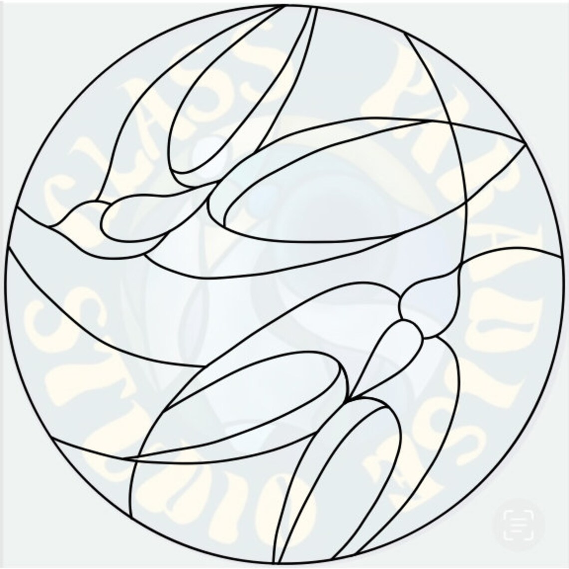 Kites in Flight Stained Glass Pattern PDF/PNG Digital File - Etsy