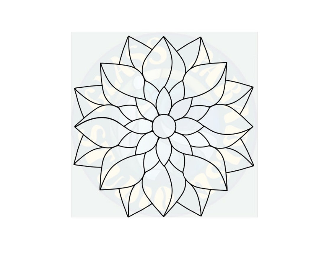 Mandala Flower Pattern PDF Digital File - Etsy
