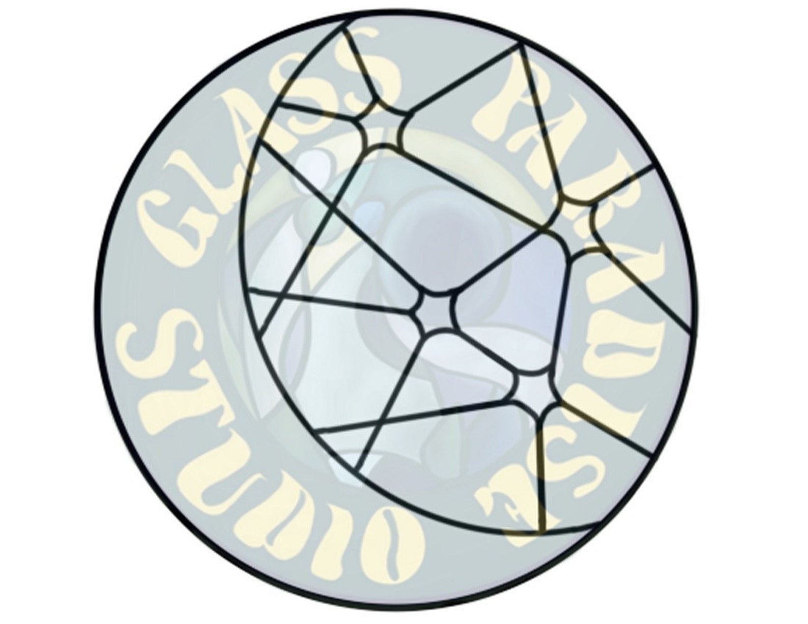 Moon & Stars Stained Glass Pattern JPG and PDF Digital File | Night Sky ...