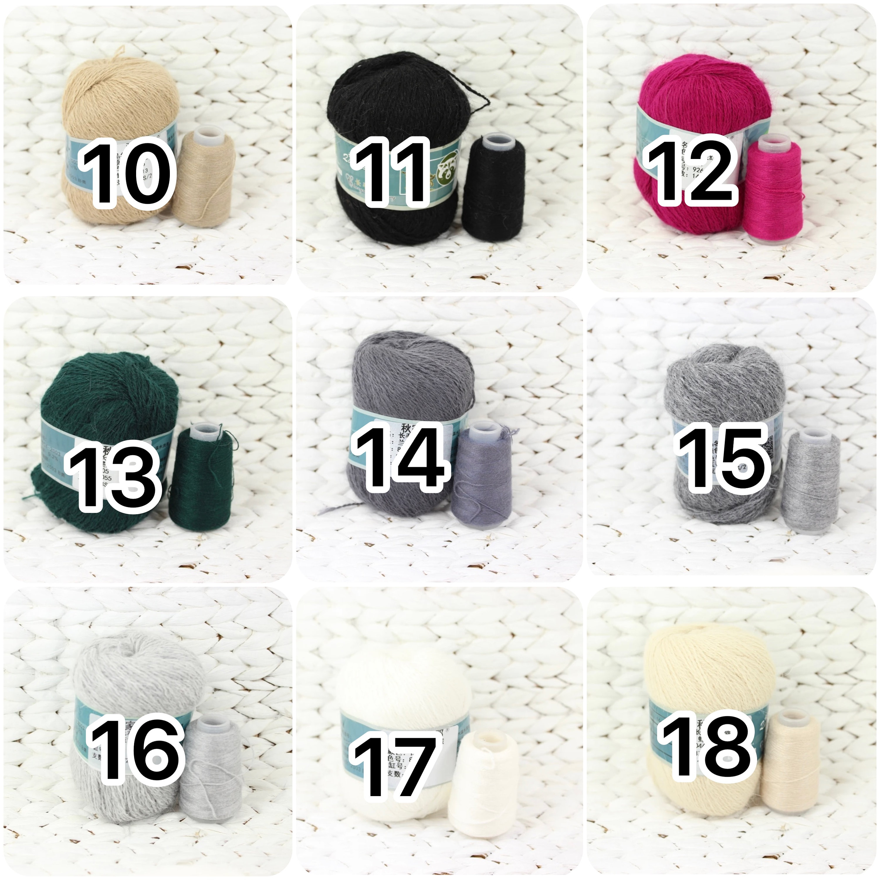 Triangle Head Scarf Angora Headscarf Headscarf Knitted Wool Scarf ...