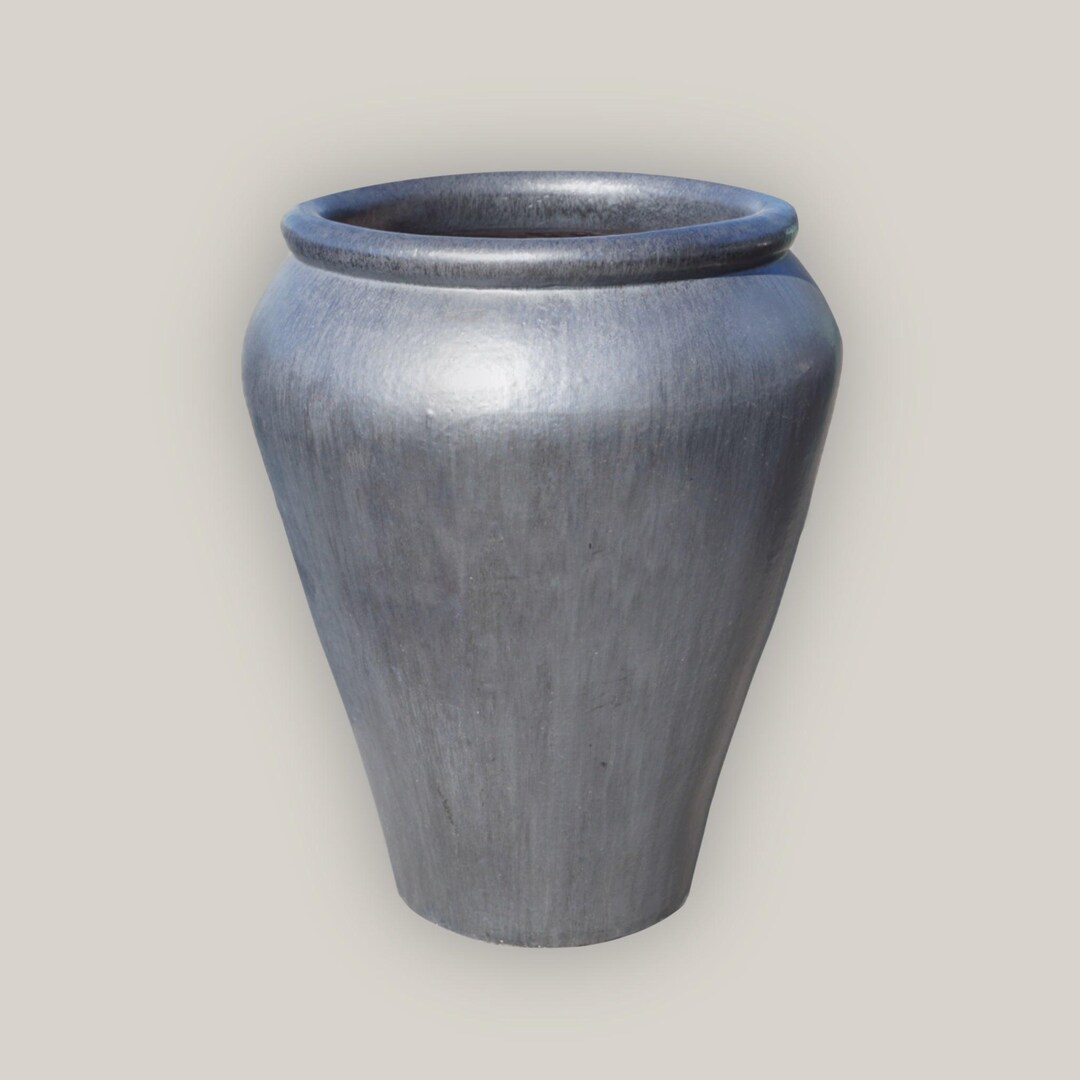 Graphite Palace Extra Large High-fired Ceramic Planter Pots – Doubles ...