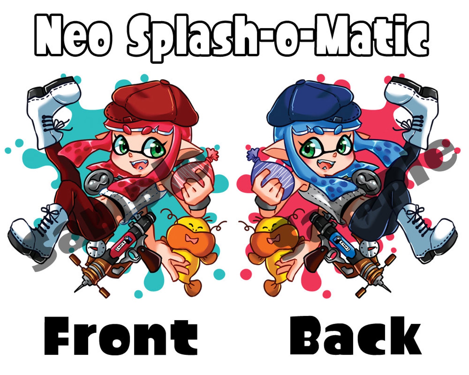 Splatoon Inspired Acrylic Keychains - Etsy