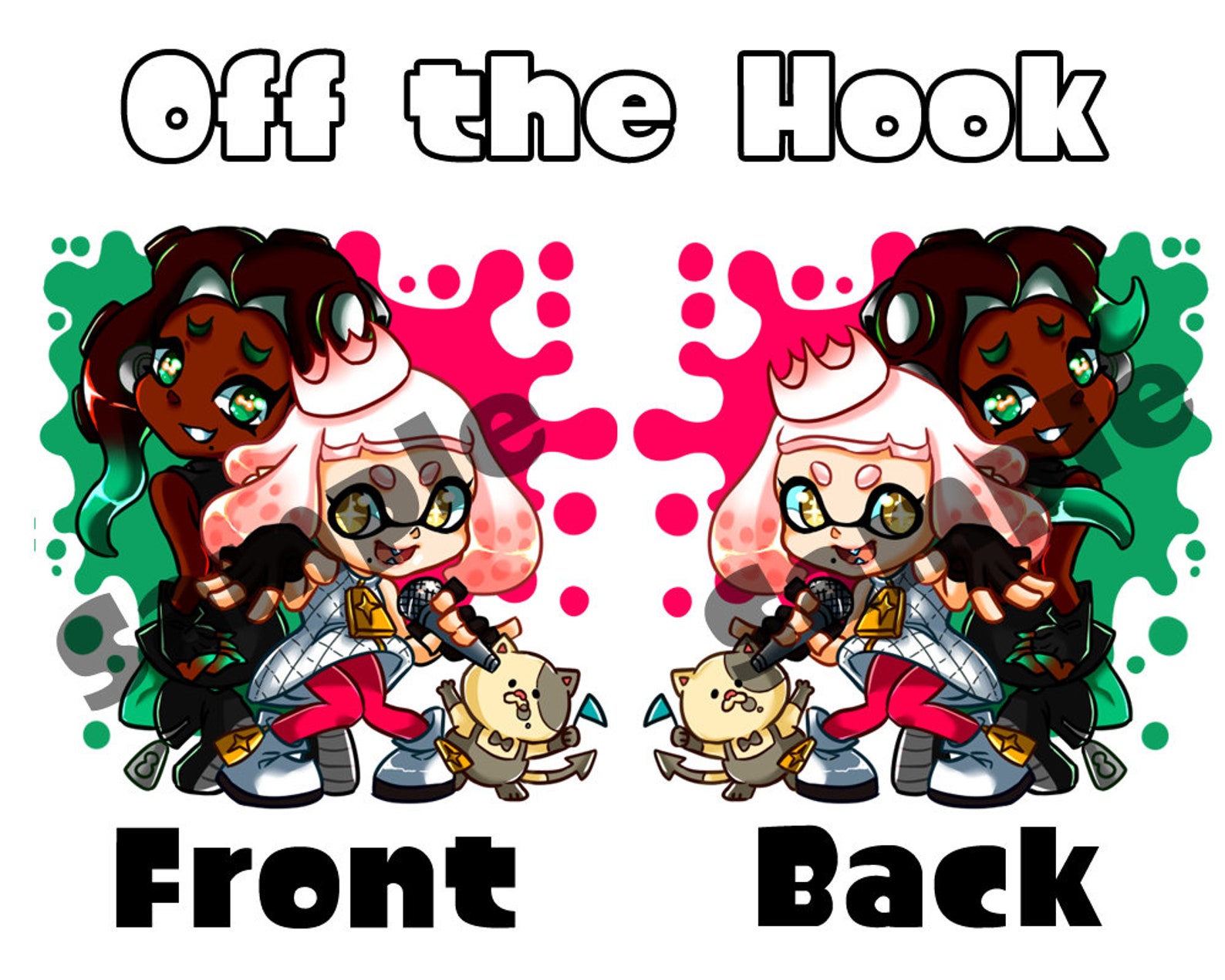 Splatoon Inspired Acrylic Keychains - Etsy