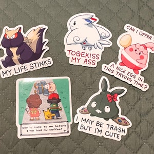Aggressive Pokémon Stickers 3.0 SET - Etsy