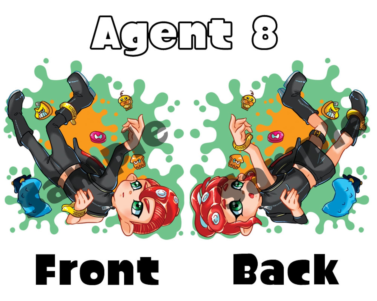 Splatoon Inspired Acrylic Keychains - Etsy