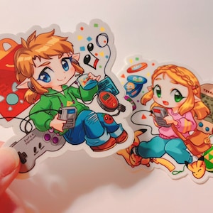 Loz Botw Zelda Link Stickers - Etsy