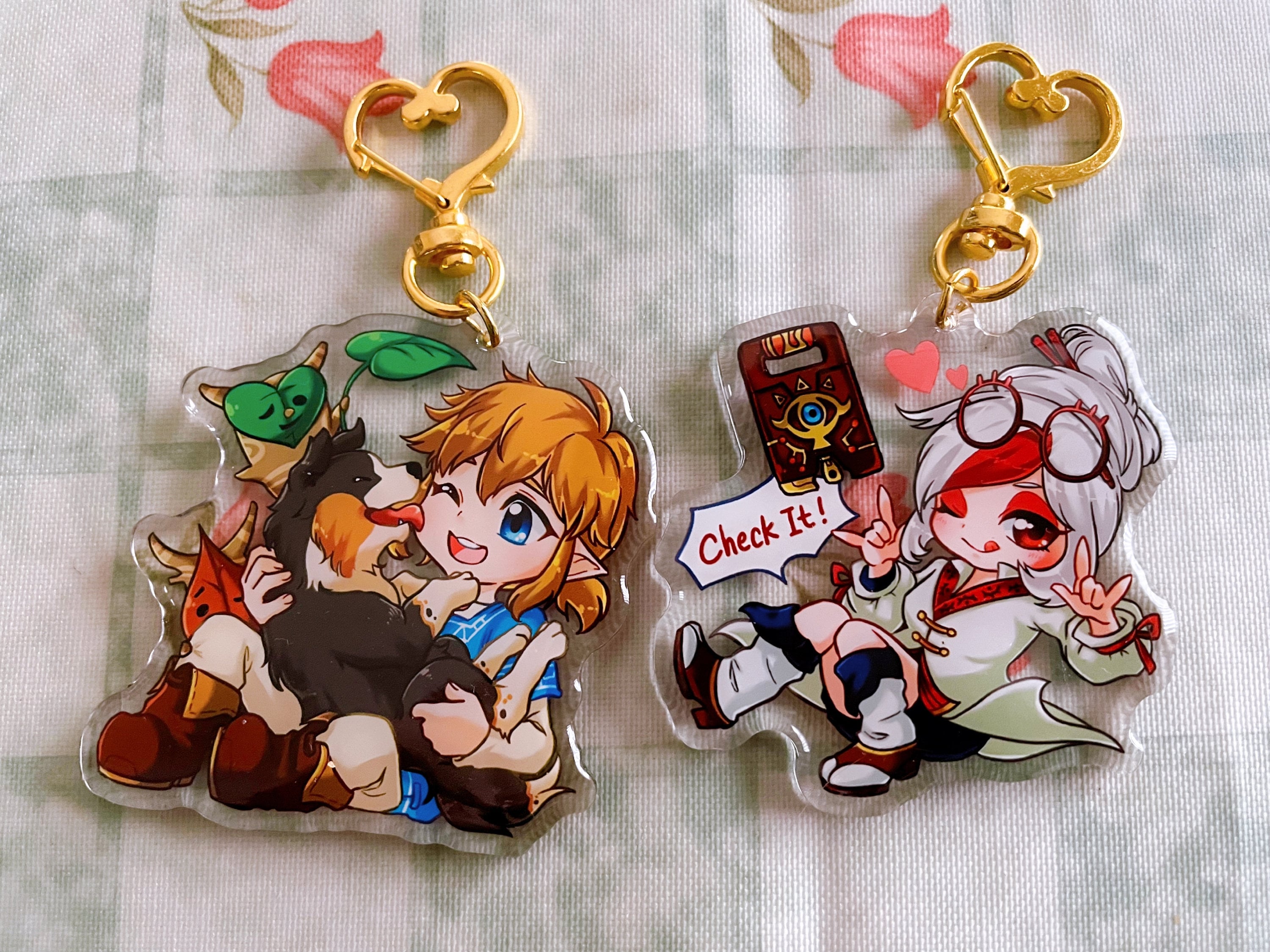 Zelda Inspired Charms - Hero and Researcher - Etsy