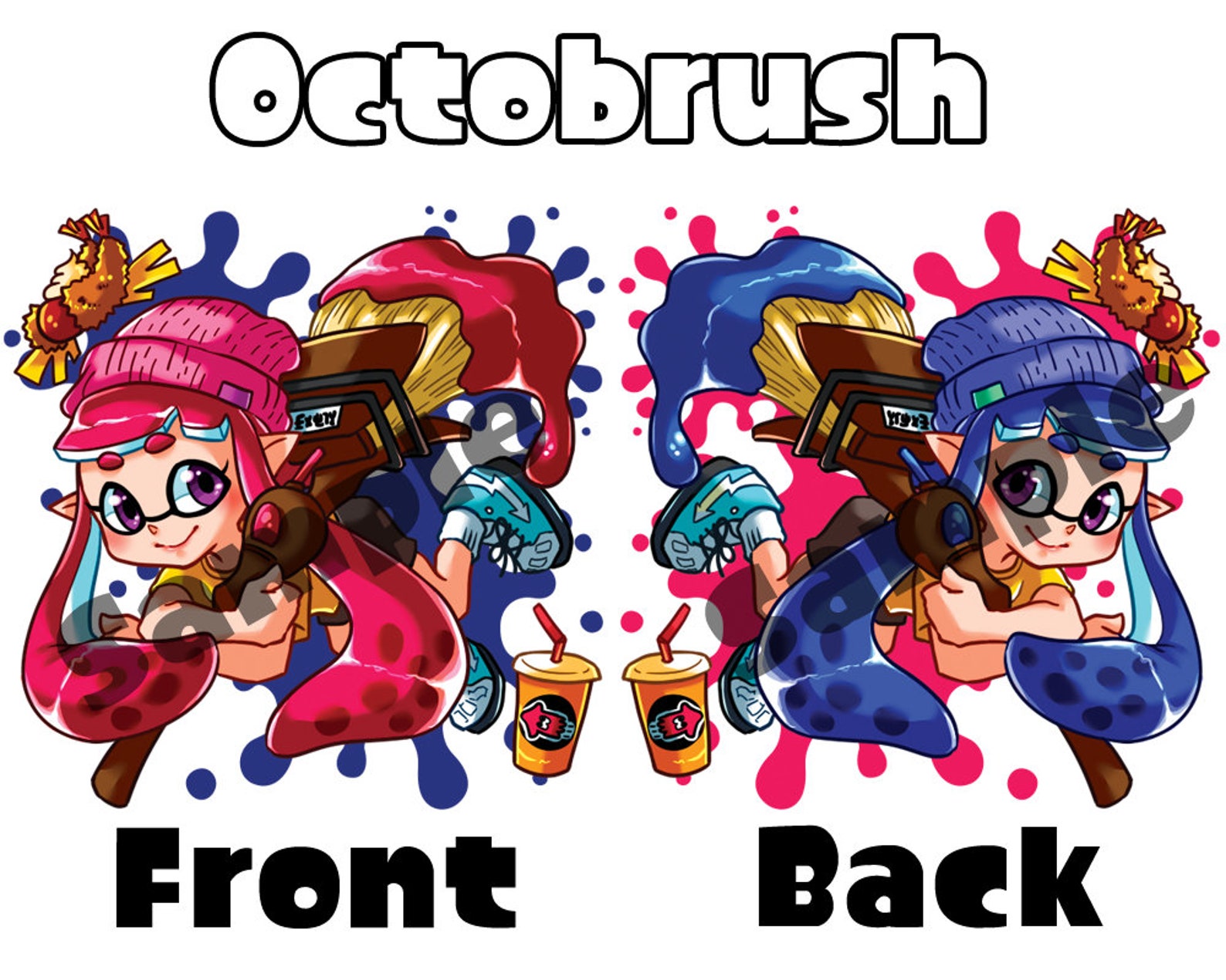 Splatoon Inspired Acrylic Keychains - Etsy