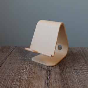 Phone Holder, Phone Dock Made From Wood Eco Material, Minimalist ...