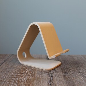 Phone Holder, Phone Dock Made From Wood Eco Material, Minimalist ...