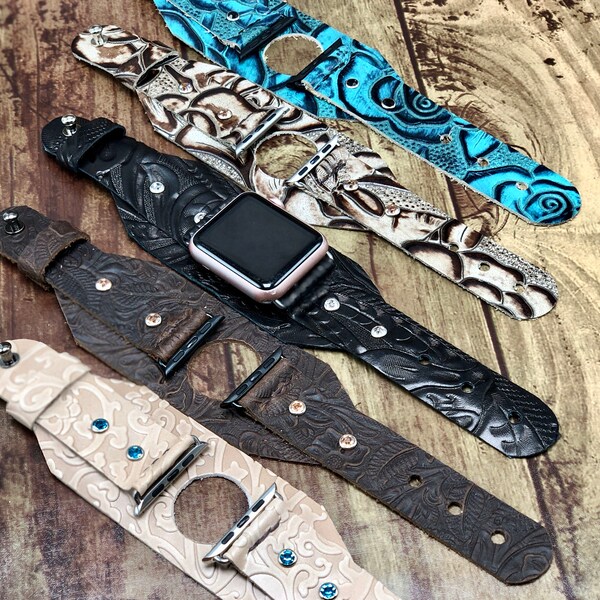 Leather Watch Cuff - Etsy