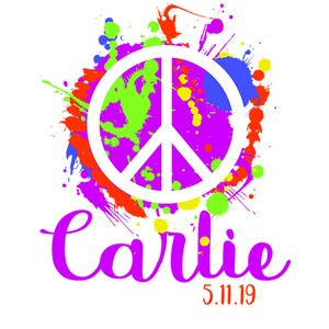 Peace Sign Splatter | Etsy