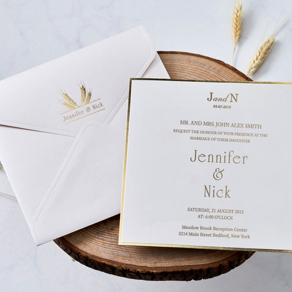 Wheat Wedding Invitations - Etsy