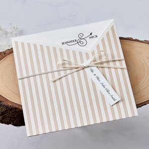 WEDDING INVITATION Simple Wedding Invitation White Invitation Bag ...