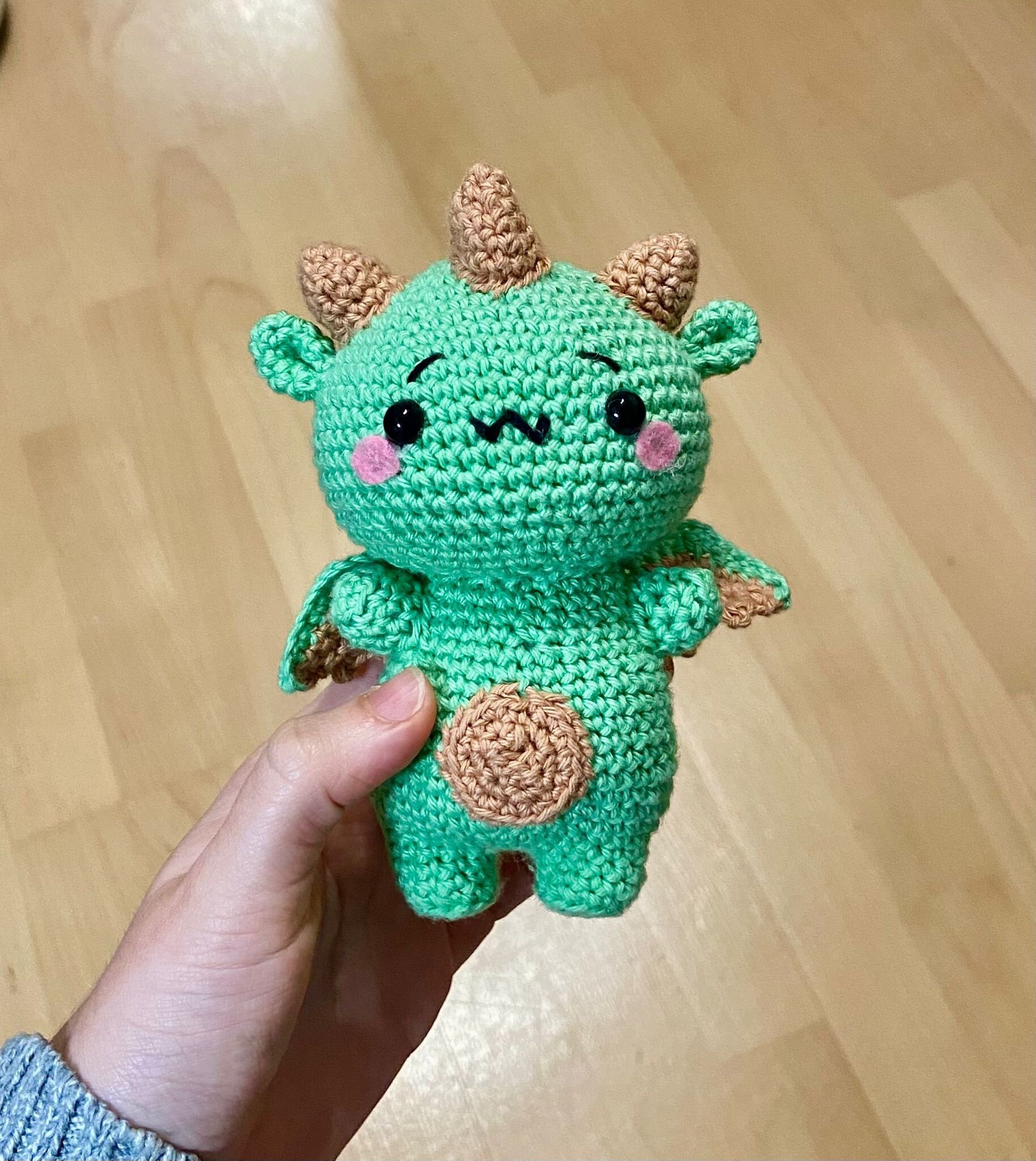 Cute Baby Dragon Pattern Crochet Patterns Dragon Amigurumi English PDF ...