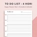 Editable to Do List, Fillable to Do List, Editable HP Insert, Wish List ...