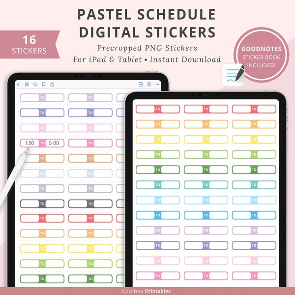 Schedule Stickers - Etsy
