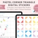 Goodnotes Digital Stickers, Corner Triangle Stickers, Triangle Digital ...