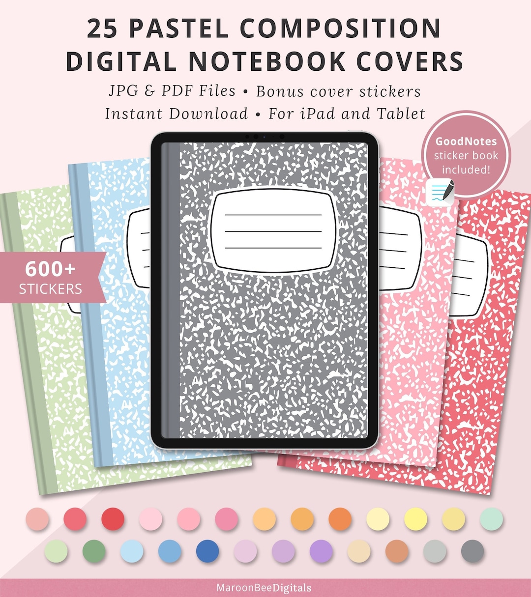 Pastel Composition Notebook Covers, Pastel Composition Book Covers ...