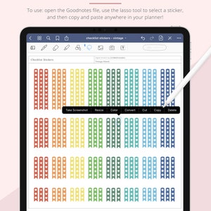 Digital Planner Stickers, to Do List Stickers, iPad Planner Stickers ...