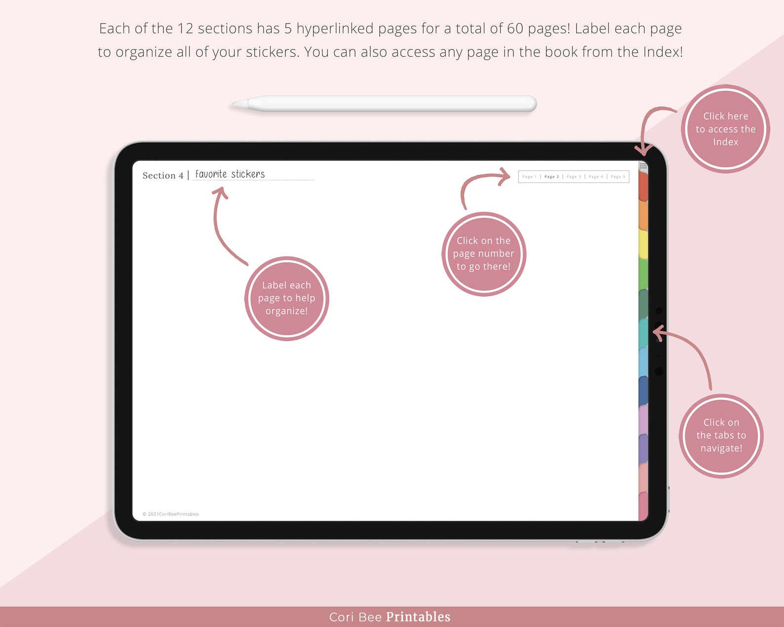 Blank Digital Sticker Book, Goodnotes Digital Planner Stickers, Blank ...
