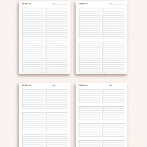 Editable to Do List Bundle, Fillable to Do List Pack, Checklist ...