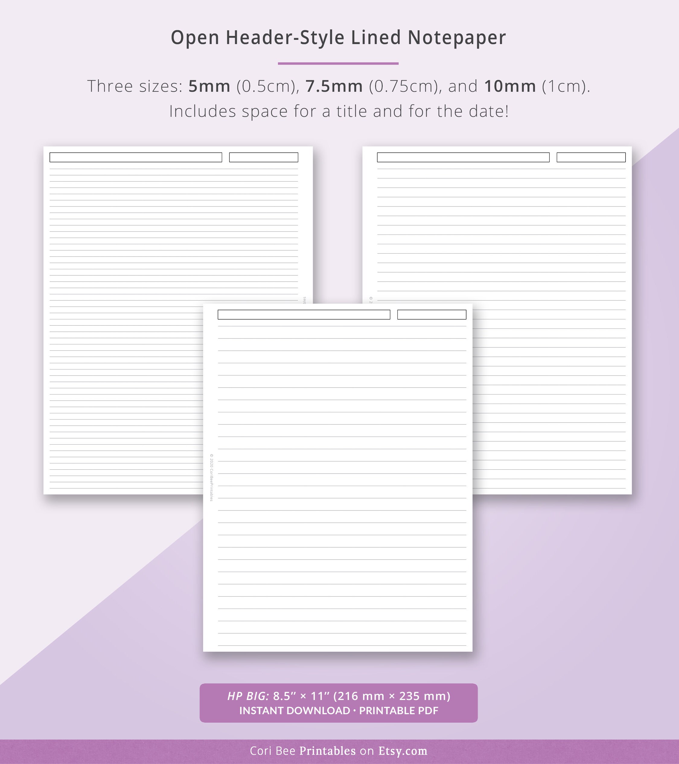 Big Happy Planner Inserts, Happy Planner Printable, Big HP, Letter ...