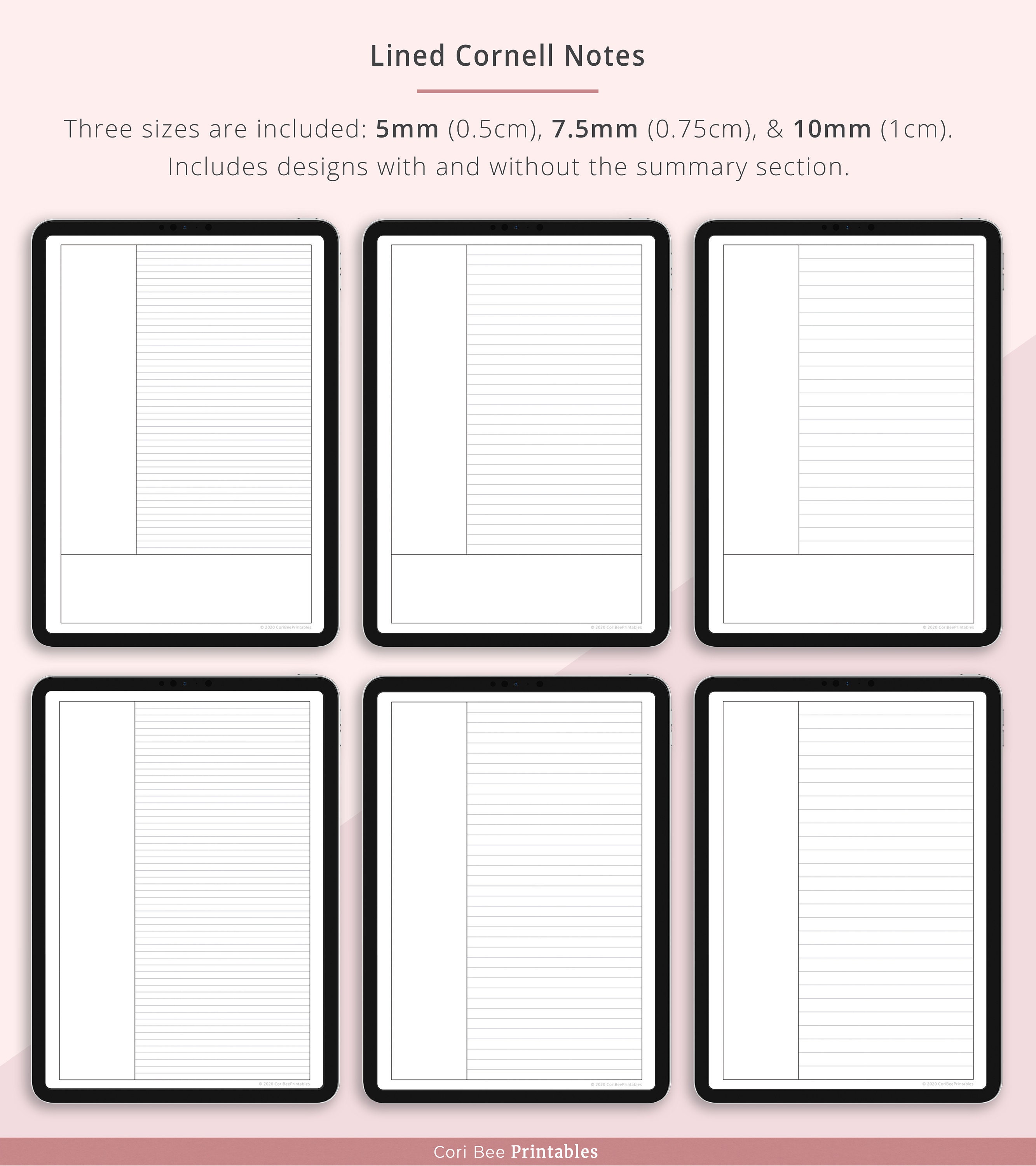 Goodnotes Digital Planner, Digital Notepaper, Digital Cornell Notes ...