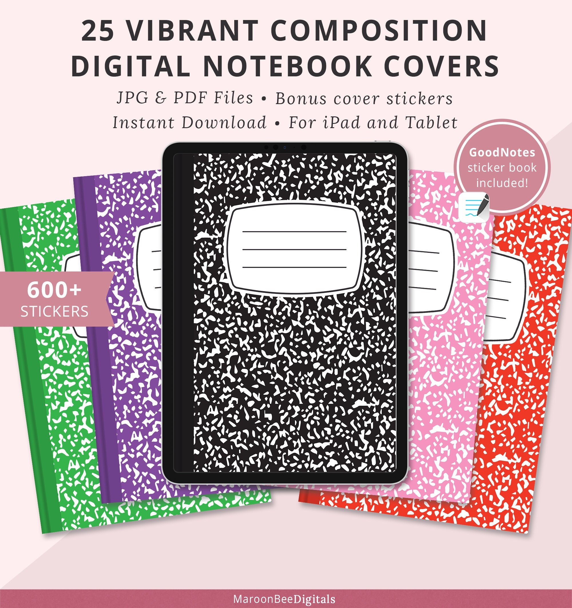 Composition Notebook Cover Clipart