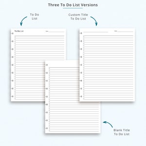 Editable to Do List Happy Planner Classic Insert, Fillable to Do List ...