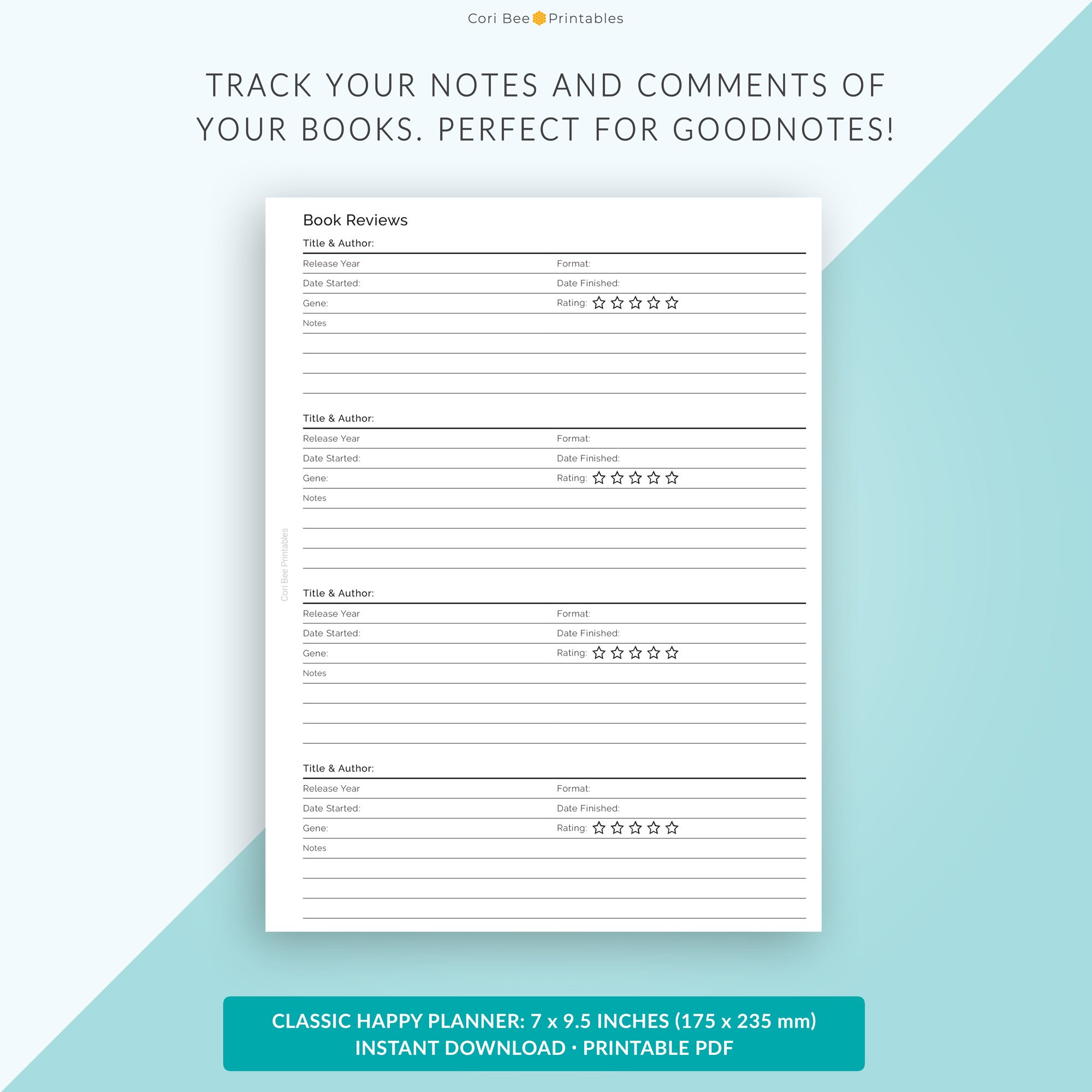 Book Review Happy Planner Classic Printable Inserts, Classic Happy ...