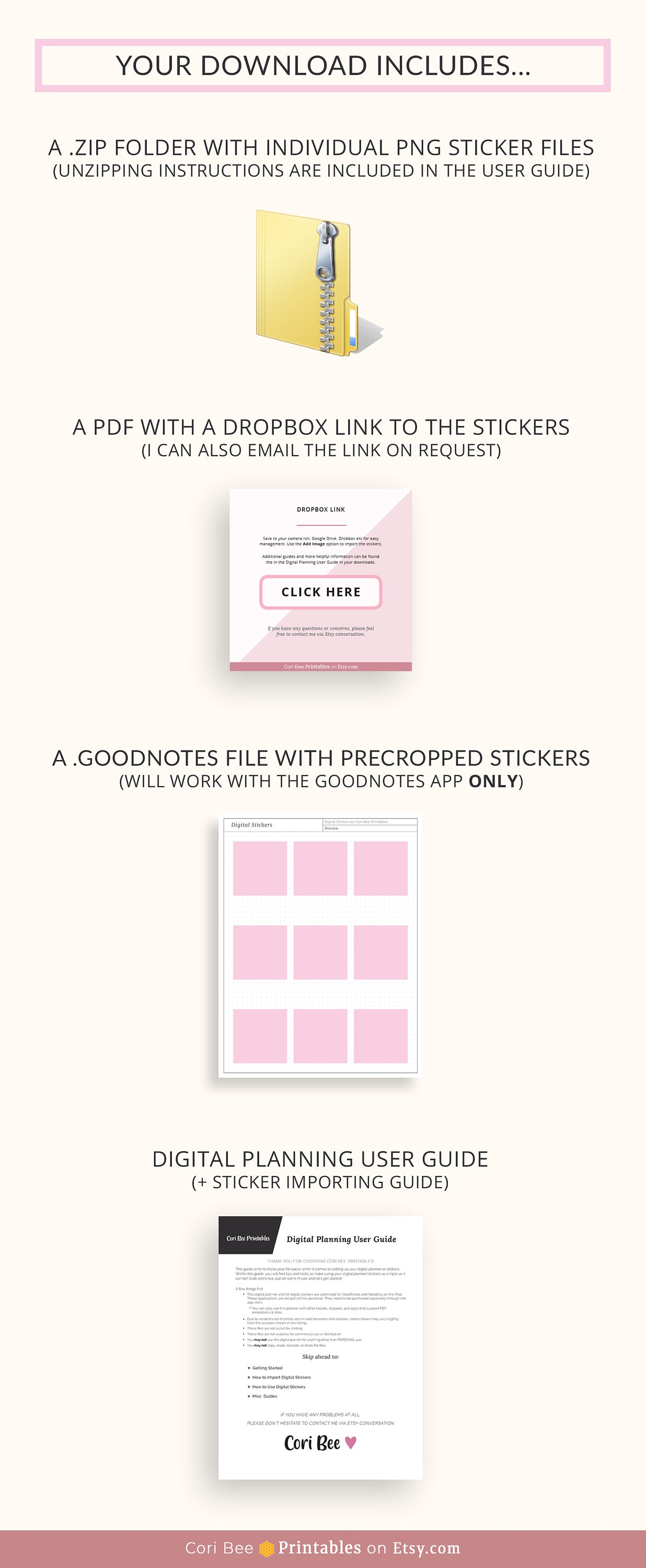 Goodnotes Digital Stickers, 1-100 Date Stickers, 1-100 Number Stickers ...
