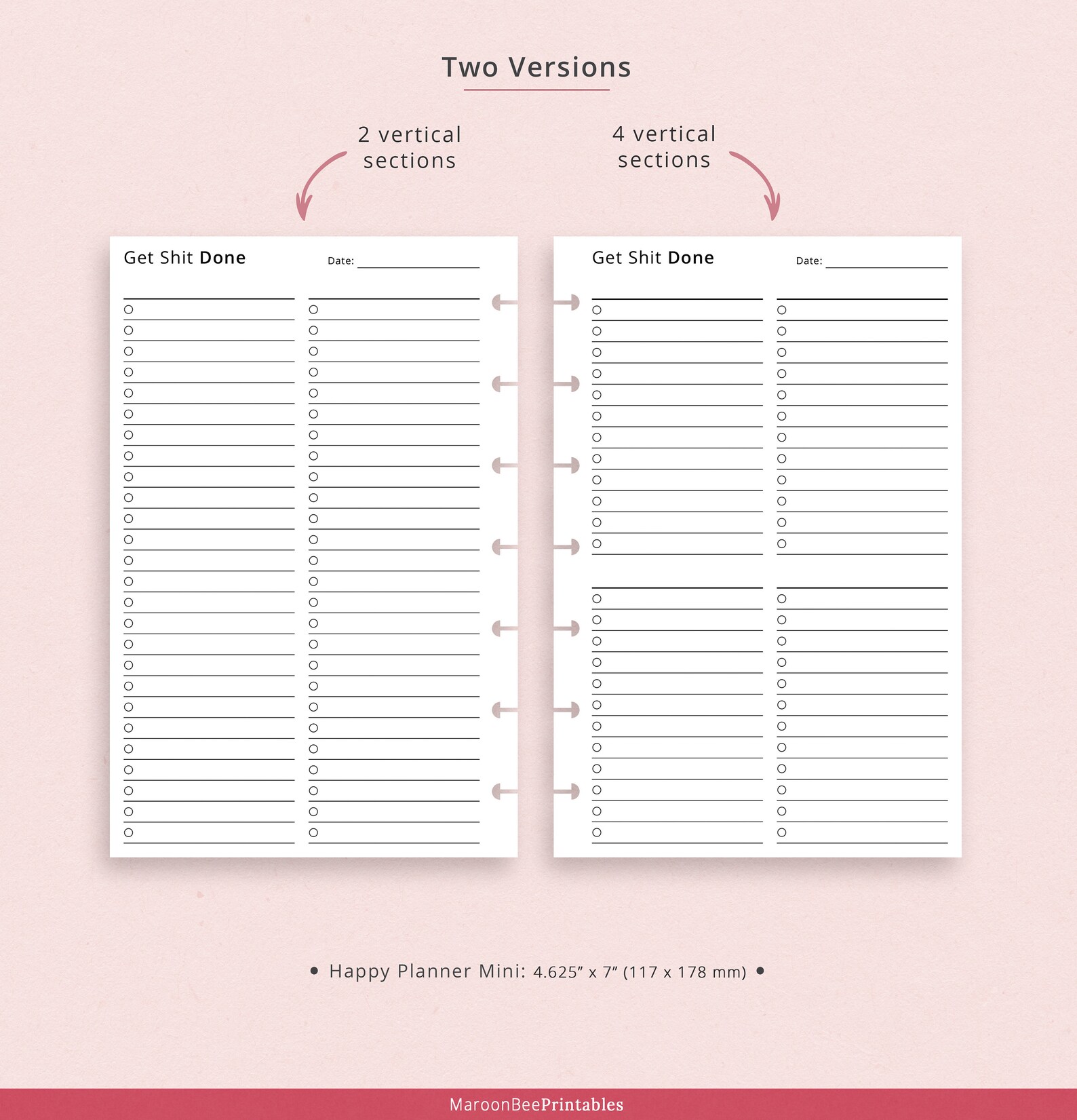 Editable to Do List, Fillable to Do List Template, Editable Mini HP ...