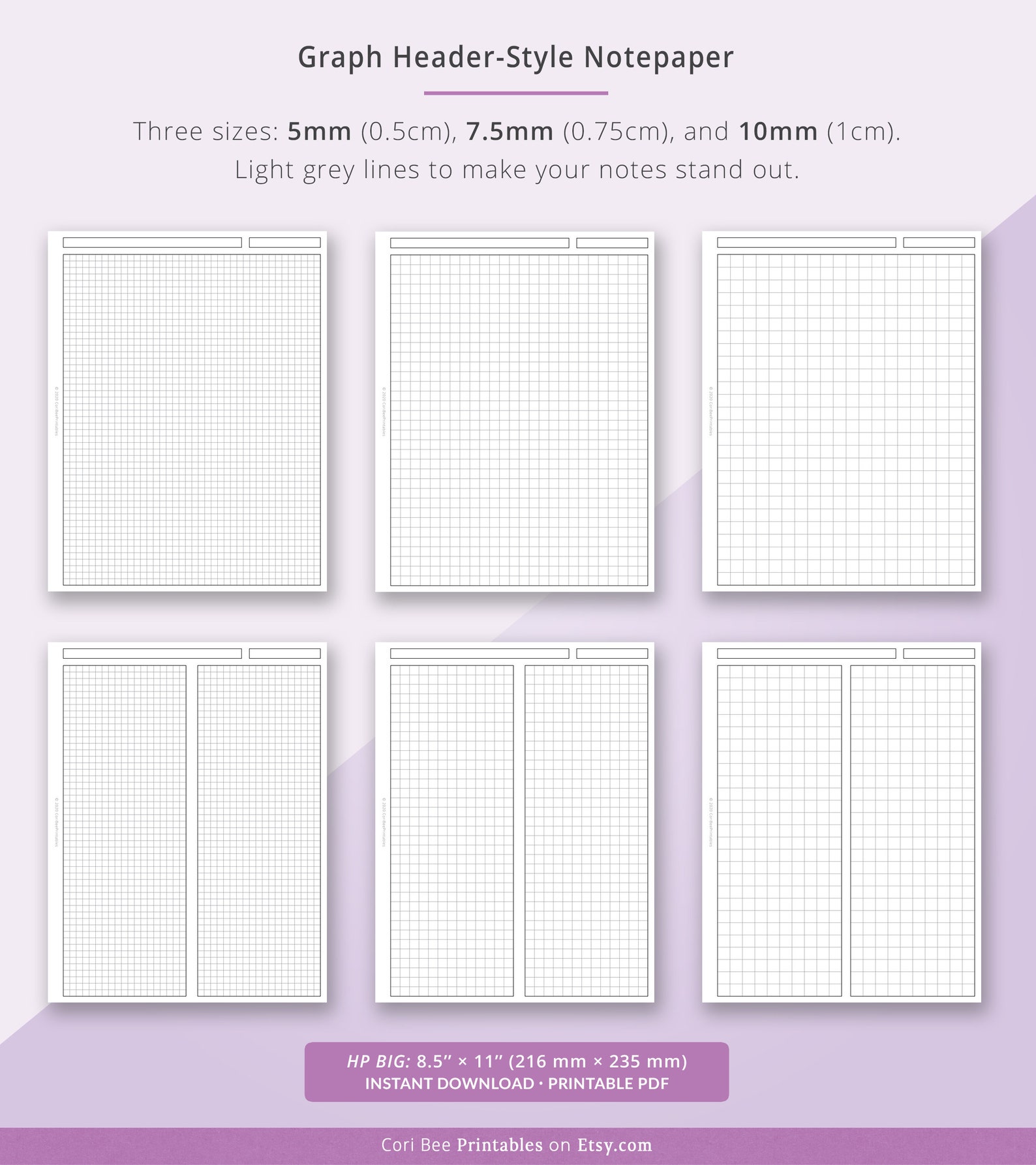 Big Happy Planner Template, Printable Happy Planner Insert, Header ...
