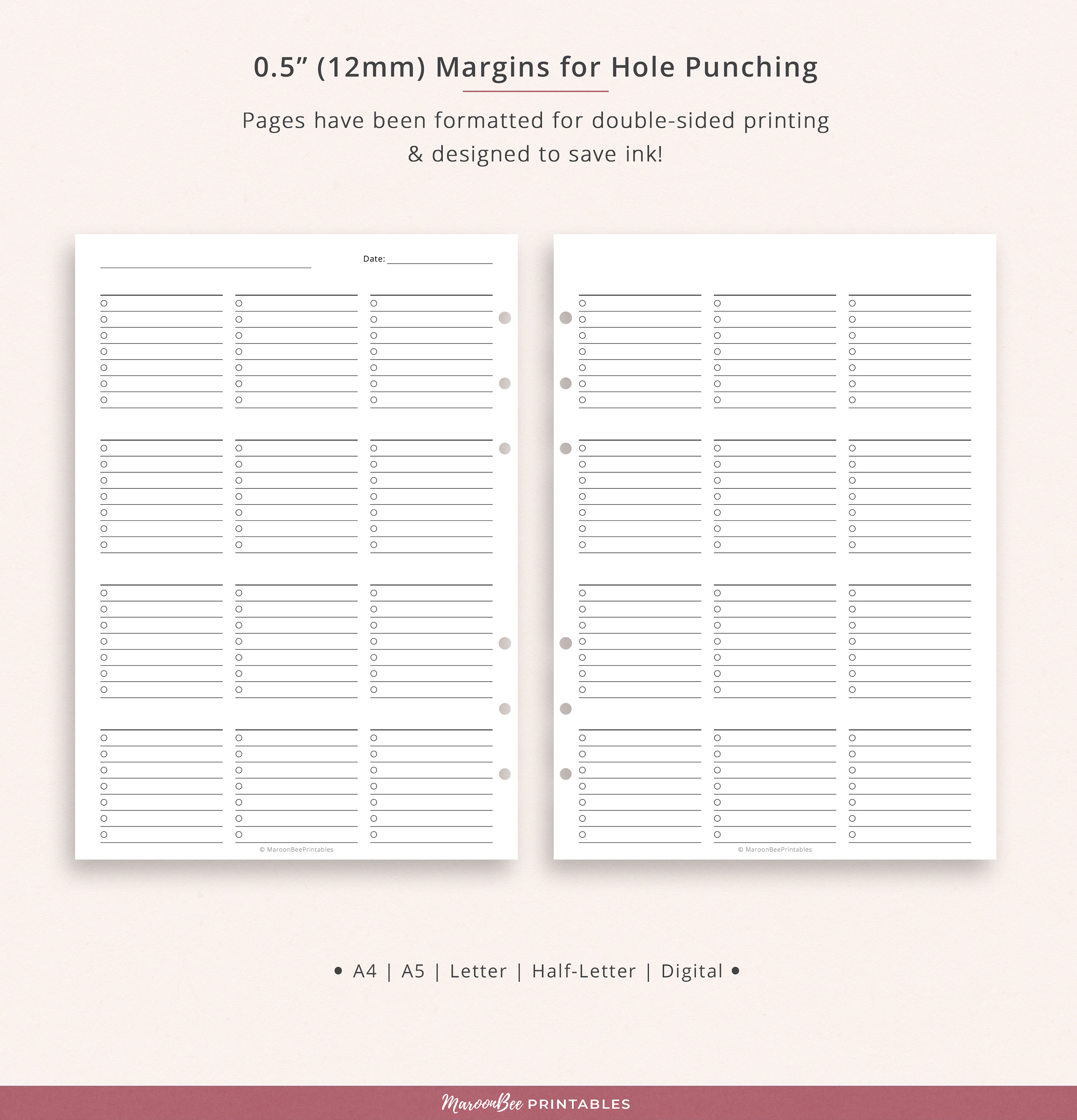 Editable to Do List PDF, Editable Planner Insert PDF, Fillable PDF ...
