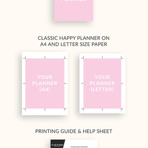 Happy Planner Inserts Classic Happy Planner Template Lined | Etsy