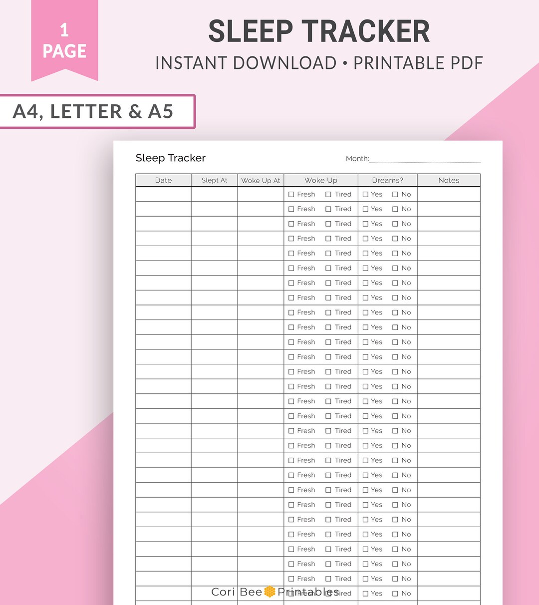 Sleep Tracker, Sleep Log, Sleep Planner, Health Tracker, Fitness ...