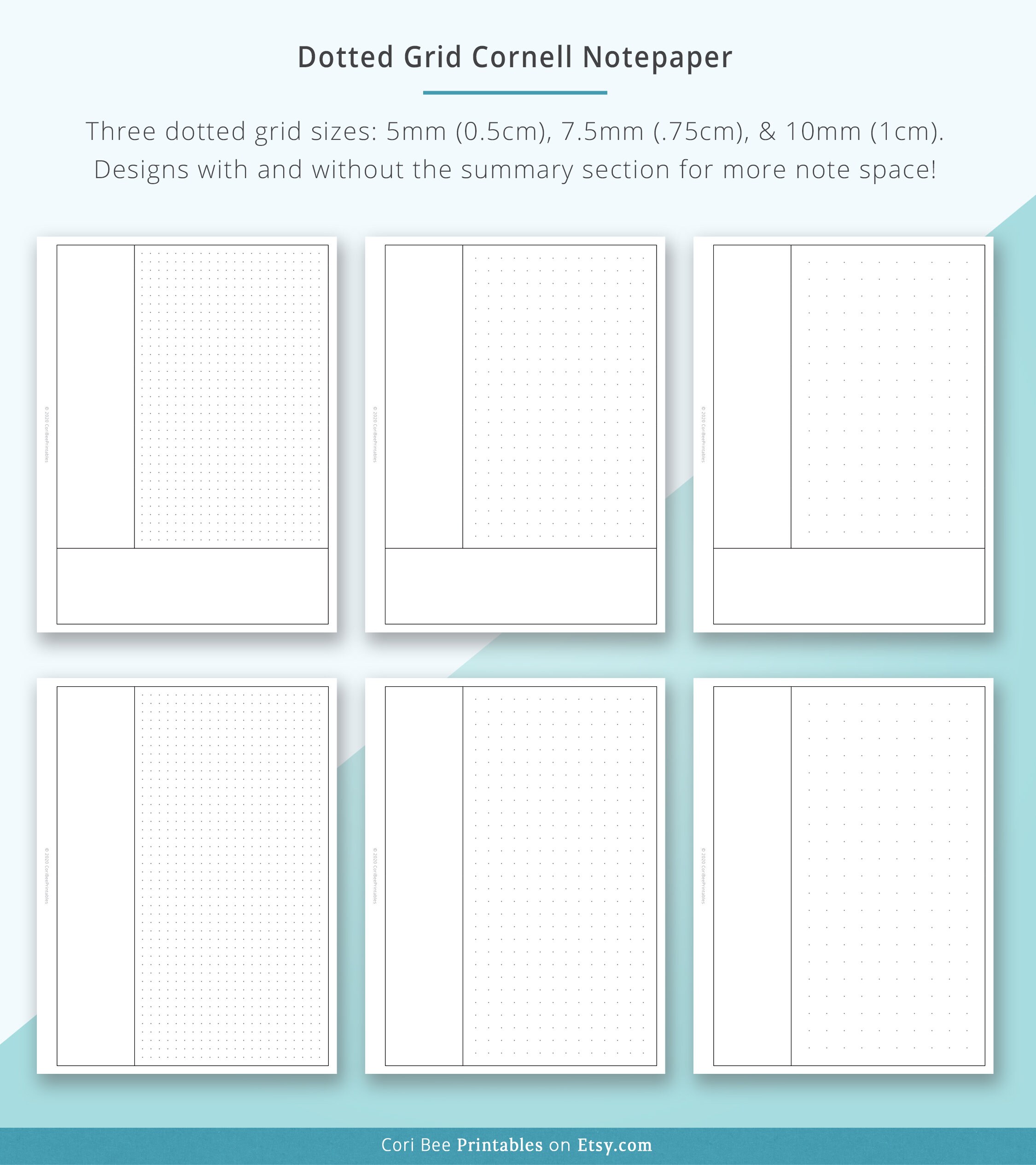 Happy Planner Inserts, Classic Happy Planner Template, Cornell Method ...