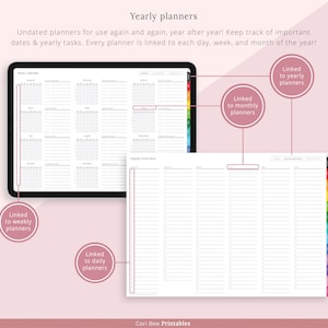 Undated Landscape Digital Planner, Goodnotes Planner, Digital Landscape ...