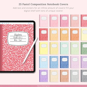 Pastel Composition Notebook Covers, Pastel Composition Book Covers ...
