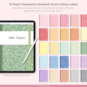Pastel Composition Notebook Covers, Pastel Composition Book Covers ...