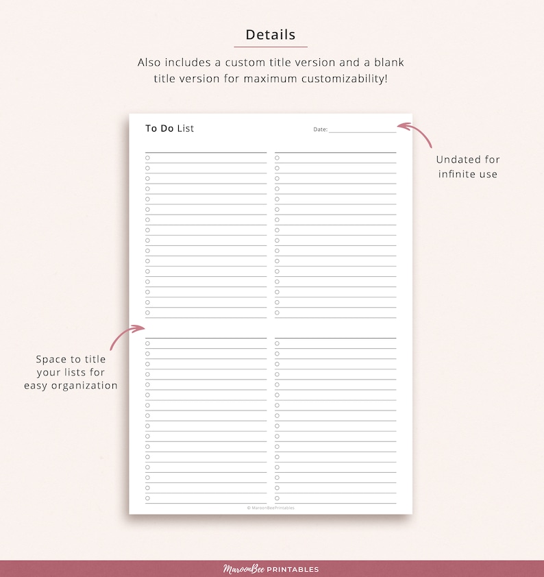 Editable to Do List Printable Template, Printable Fillable Todo List ...