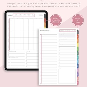 Undated Portrait Digital Planner, Goodnotes Planner, Digital iPad ...