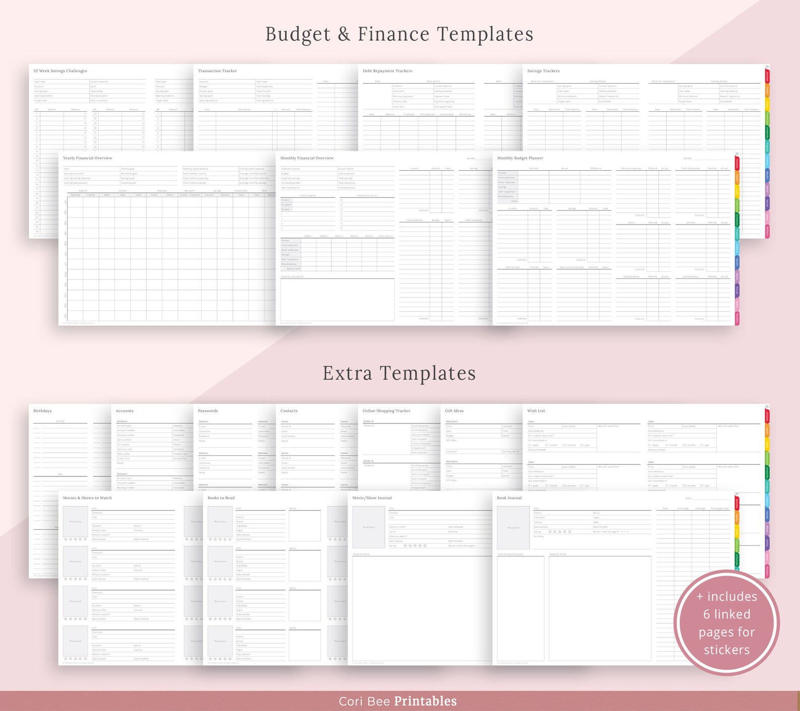 Undated Landscape Digital Planner, Goodnotes Planner, Digital Landscape ...