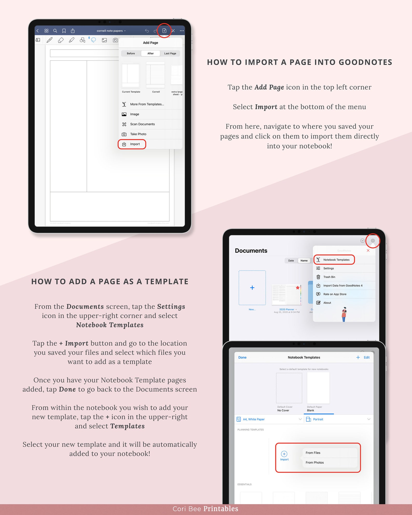 Goodnotes Digital Paper Goodnotes Template Ipad Planner - Etsy
