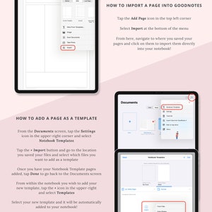 Goodnotes Digital Paper, Goodnotes Template, iPad Planner Template ...