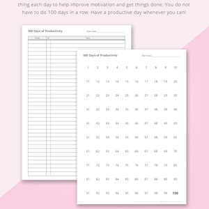 Productivity Planner Bundle, Deluxe Priority Matrix, 100 Days of ...
