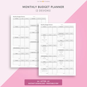 Finance Planner Bundle, Budget Planner Bundle, Financial Planner ...
